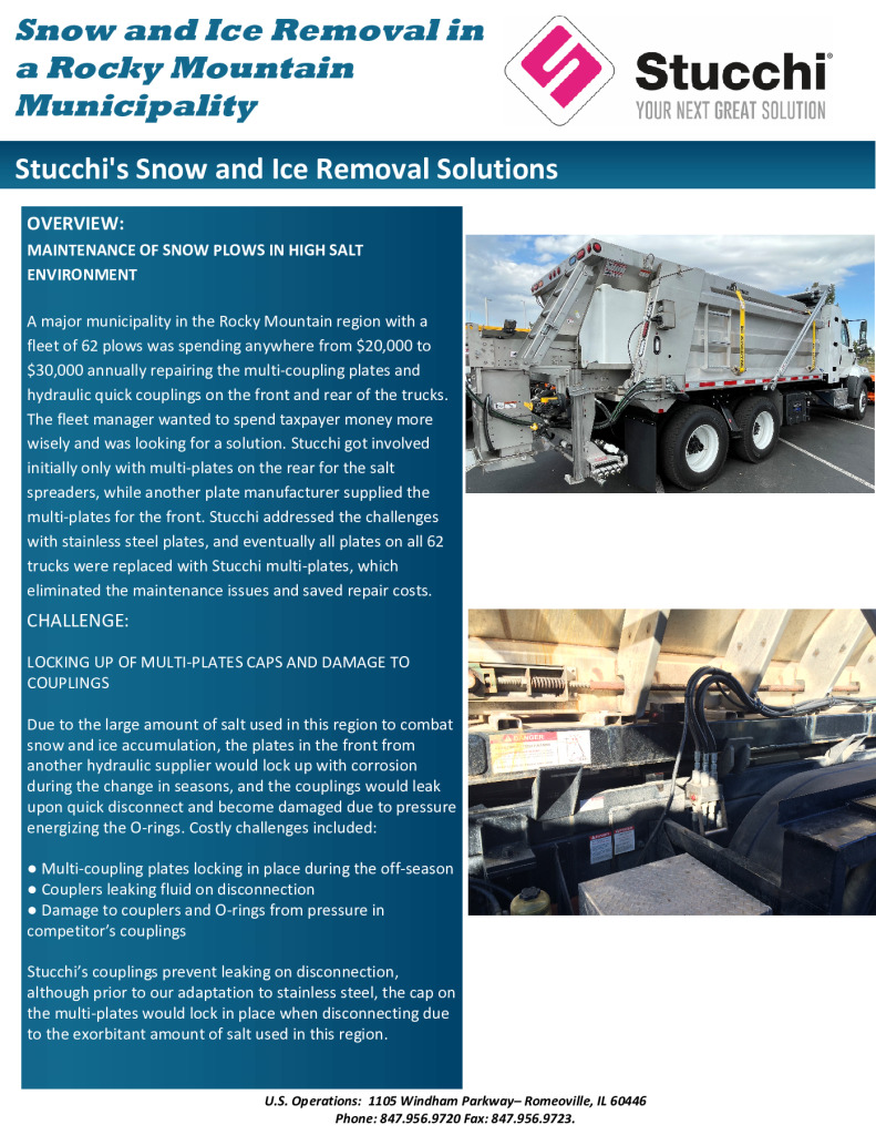 Stucchi Hydraulic Solutions for Snow and Ice Removal - Stucchi USA